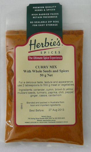 Herbie's Curry Mix with whole seeds & spices - 50g – Low Sodium Foods